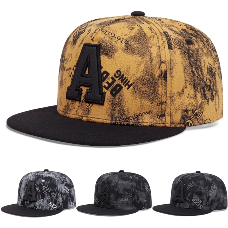 High quality vintage Hip Hop cap for men cotton Letter A graffiti ...