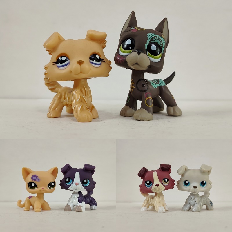 2pcs/lot LPS Toy pet shop Cat Dog Littlest Pet Shop kid toy #2b0017 ...