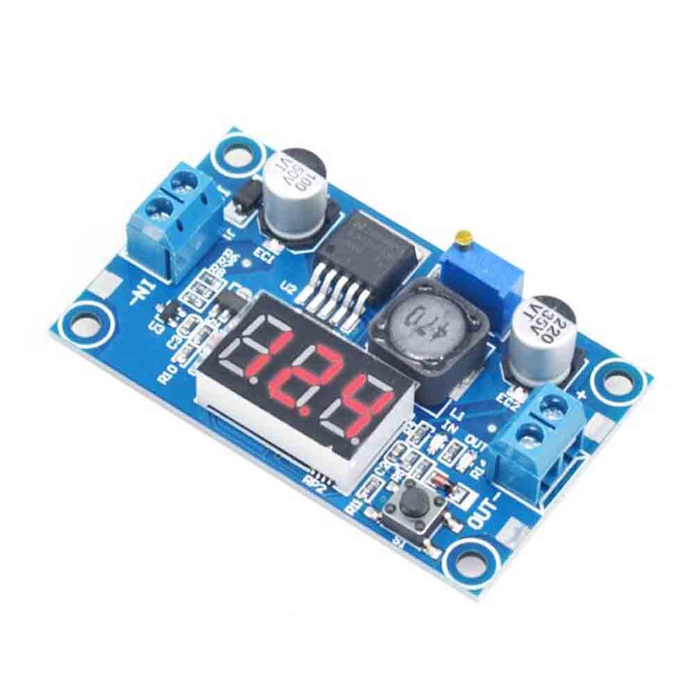 LM2596 power module+LED Voltmeter DC-DC adjustable step-down power supply module | Shopee ...
