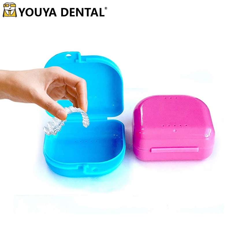 Fake Teeth Orthodontic Case Dental Retainer Mouth Guard Denture Storage ...