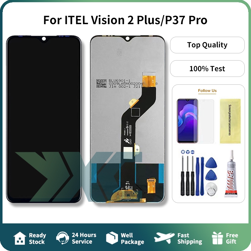 For Itel Vision 2 Plus P37 Pro P681 LCD Screen Assembly Replacement ...