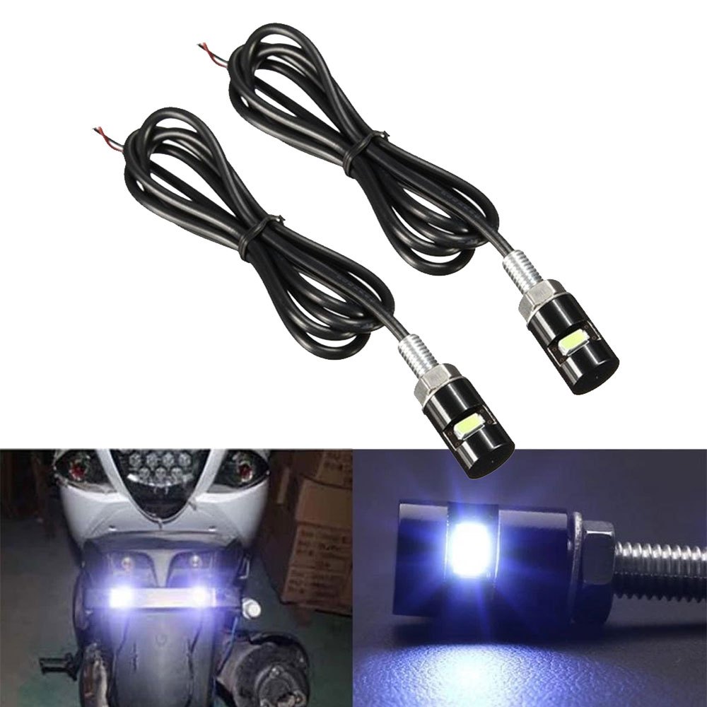 2pcs 12V 5630 SMD Motorcycle LED License Plate Lights Car LED License ...