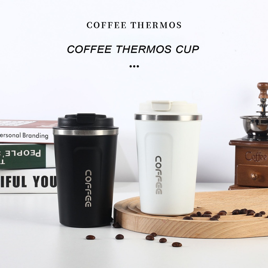 【duein.ph】Stainless Steel Coffee Mugs 380ml/510ml Insulation Water ...