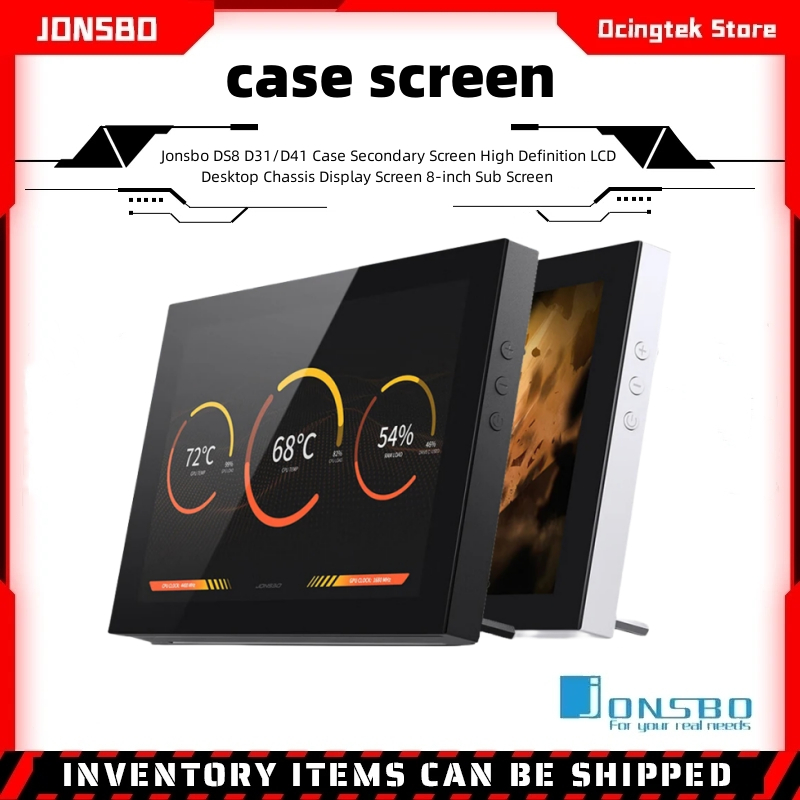 Jonsbo DS8 D31/D41 Case Secondary Screen High Definition LCD Desktop Chassis Display Screen 8 ...