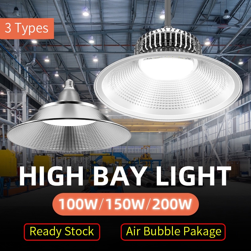200W Led High Bay Light Super Bright Ceiling Light 150W Industrial Lamp 100W For Factory ...