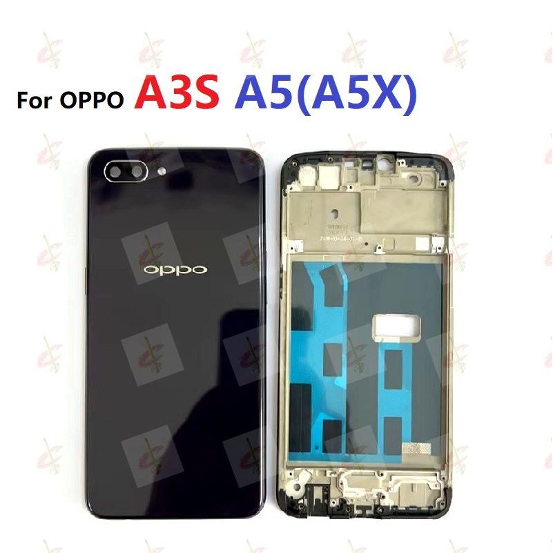 Back cover housing Replacement for Oppo A3S A5 AX5 LCD frame | Shopee ...