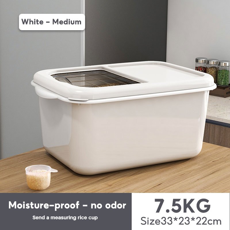 Sunlife Rice Dispenser Storage Container Insect-proof Rice Bucket Food ...