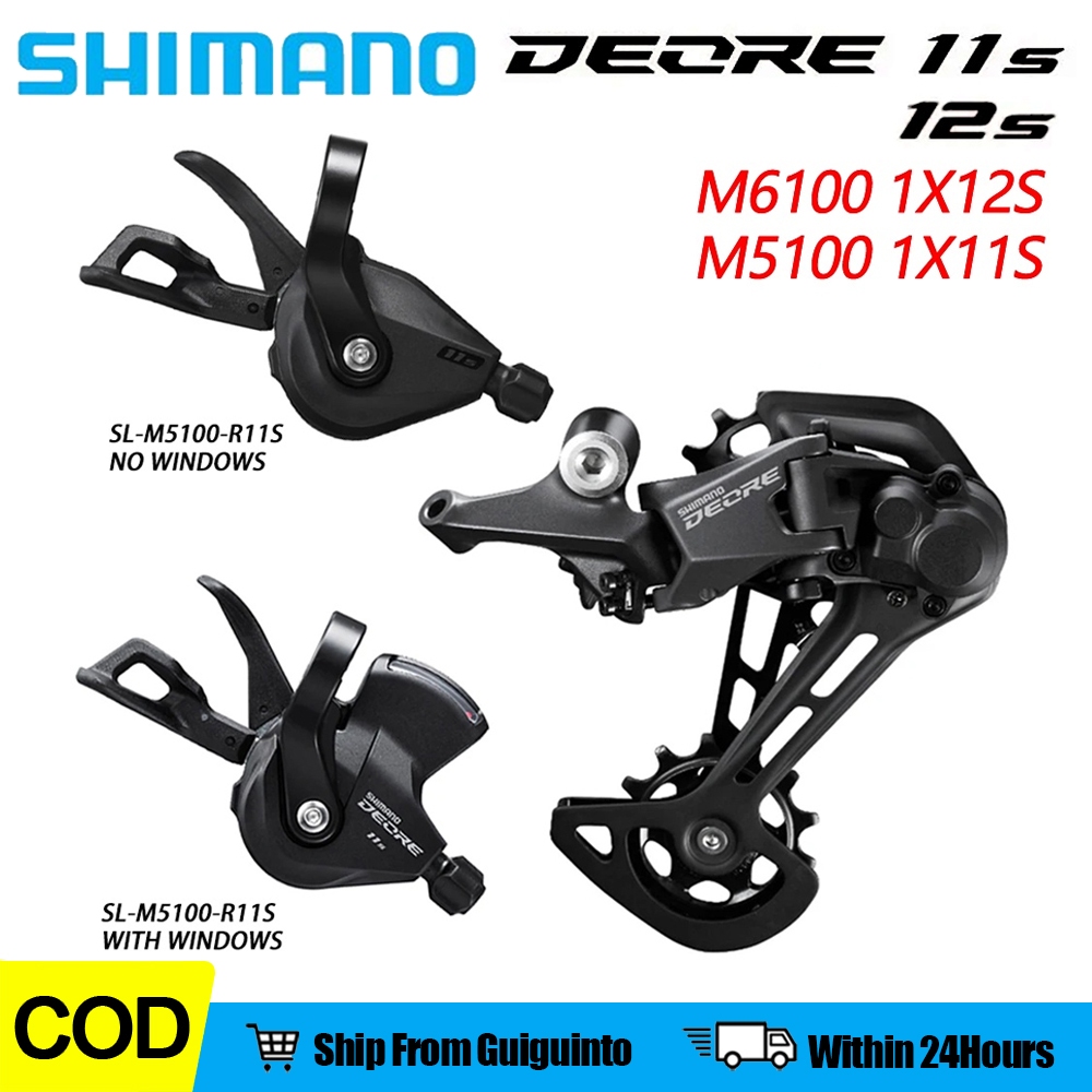 SHIMANO Deore M5100 M6100 1X11 12 Speed Groupset SL-M5100 M6100 Right Shifter Lever RD-M5100 ...