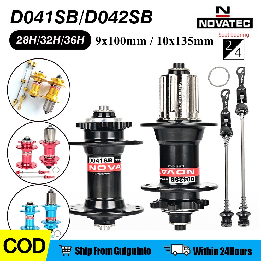 Novatec Hub D041SB D042SB Disc Card Brake Hubs MTB 28 32 36 Holes ...