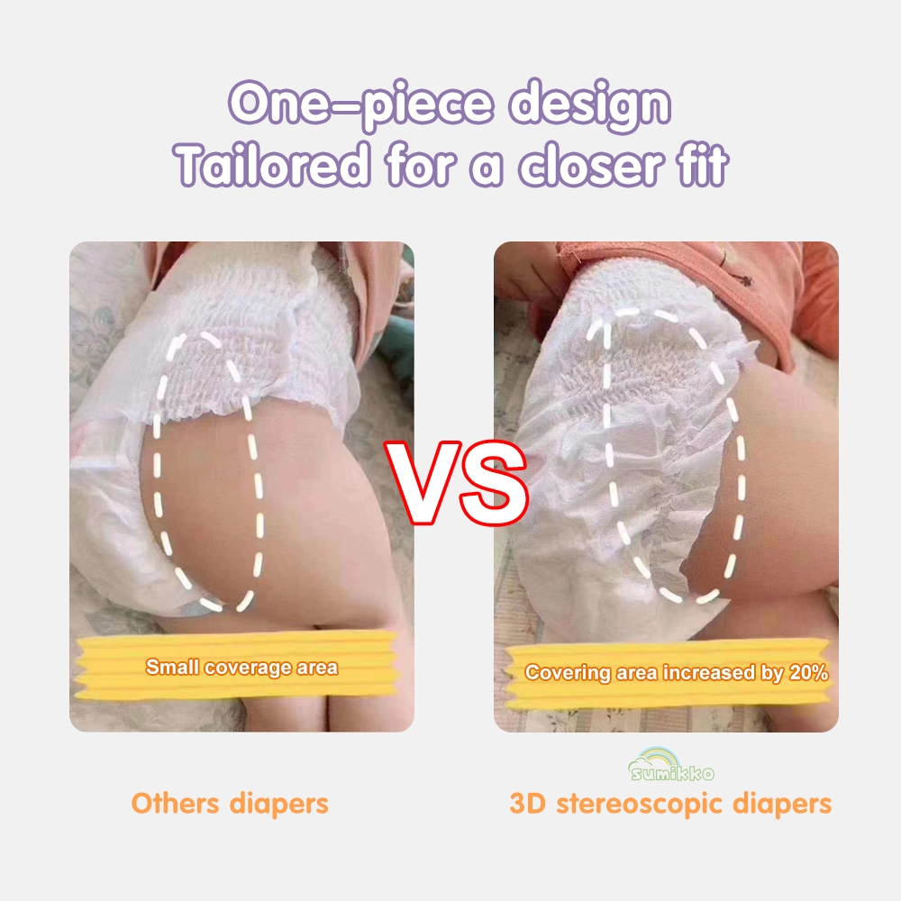 SUMIKKO 50PCS Pull-up Pants M L XL XXL XXXL, Ultra Thin Soft and Breathable Baby Diaper | Shopee ...