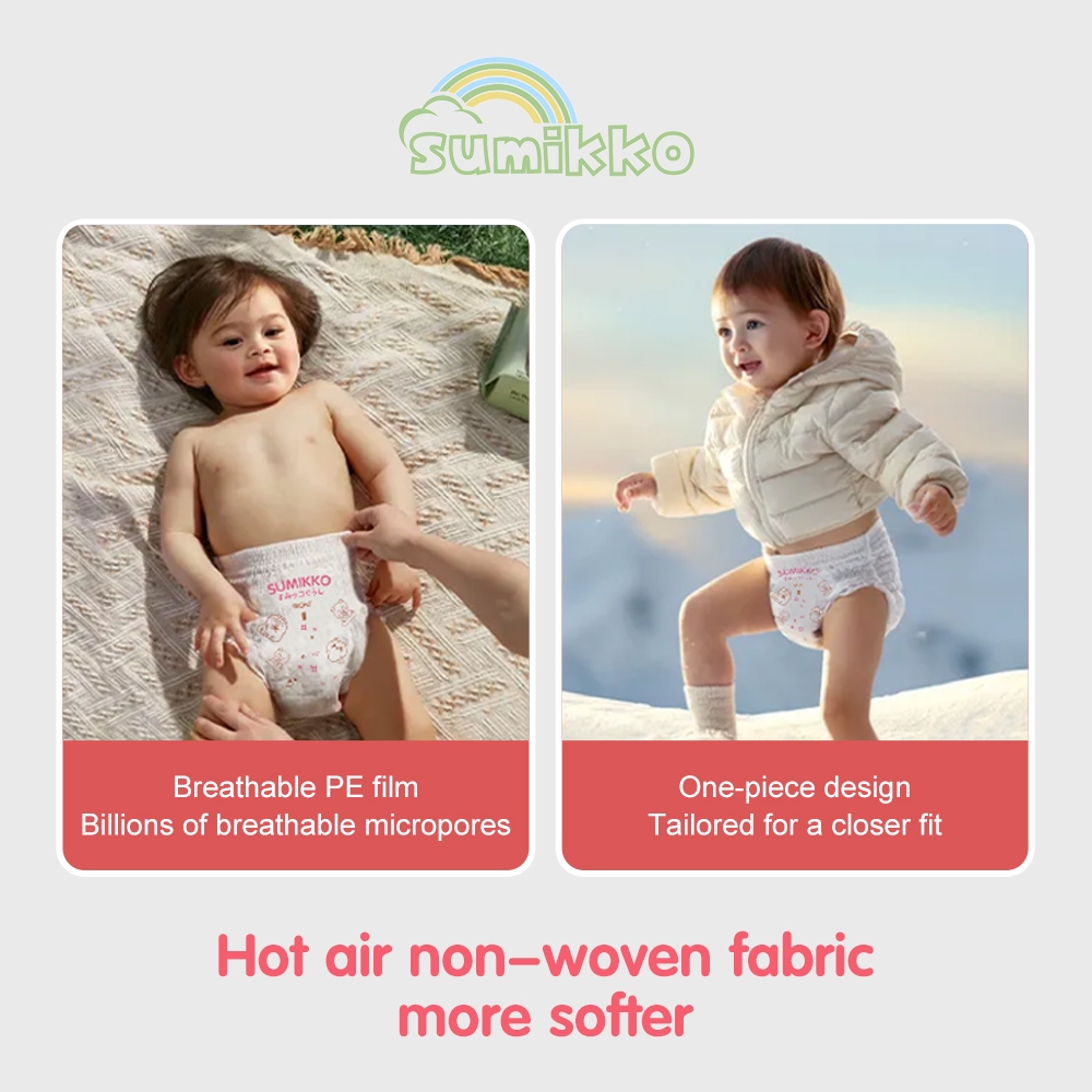 SUMIKKO 50PCS Pull-up Pants M L XL XXL XXXL, Ultra Thin Soft and Breathable Baby Diaper | Shopee ...