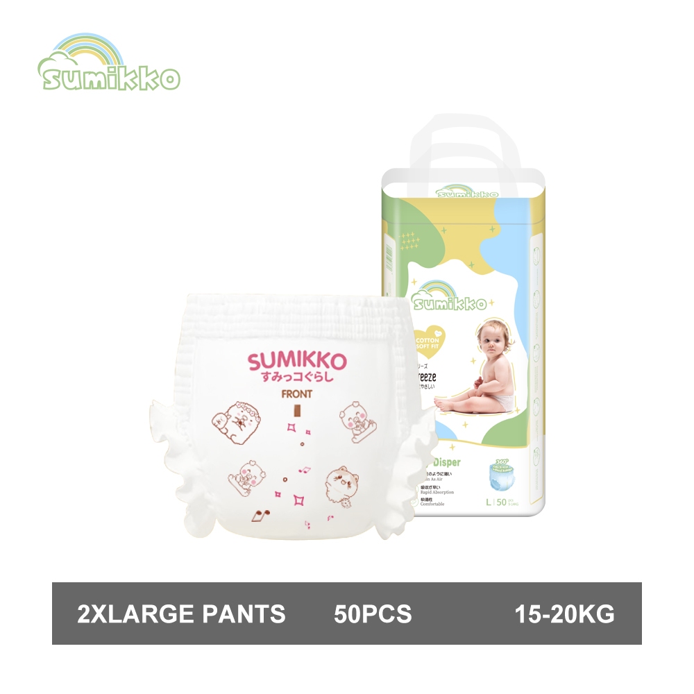 SUMIKKO 50PCS Pull-up Pants M L XL XXL XXXL, Ultra Thin Soft and Breathable Baby Diaper | Shopee ...
