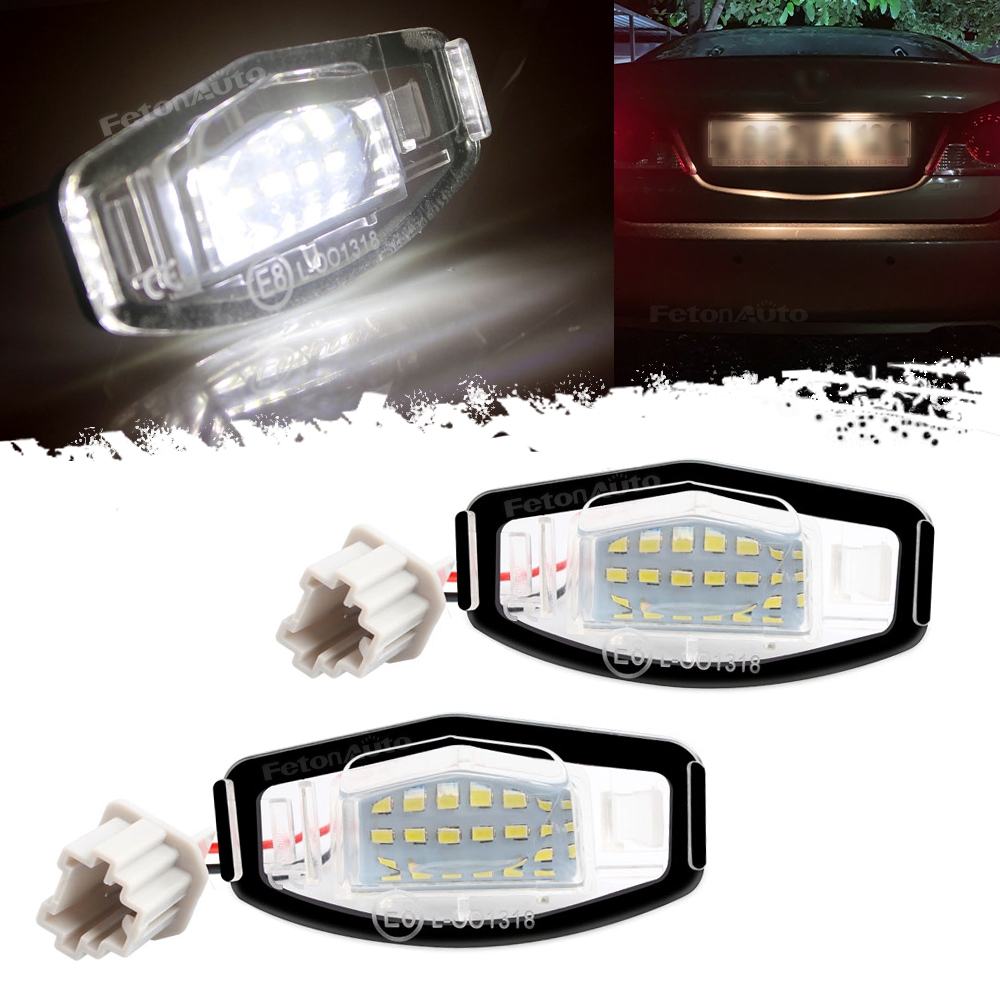 2Pcs Honda LED License Plate Light Car registration plate lamps for ...
