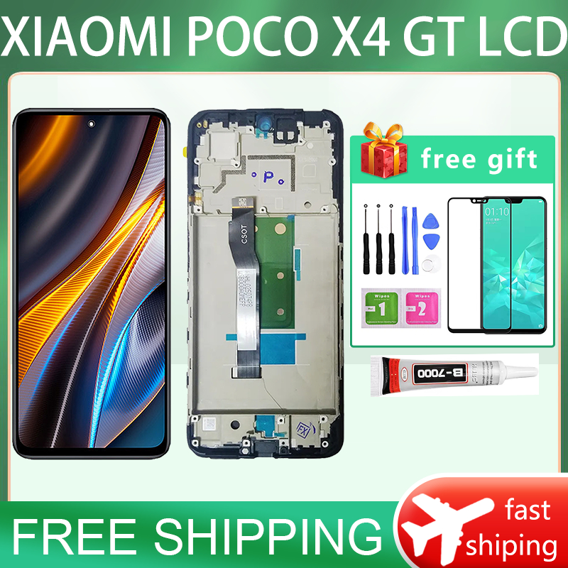 Original For Xiaomi Poco X4 GT 22041216G LCD Display Screen With Frame ...