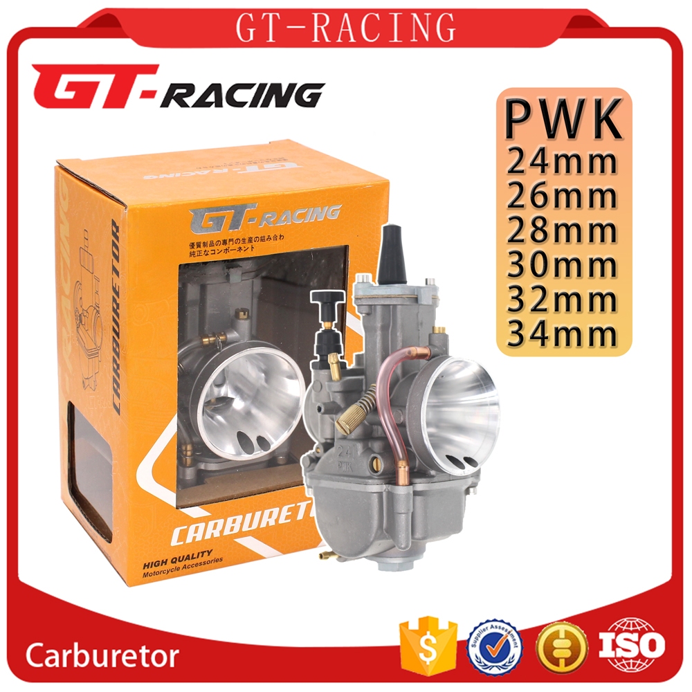 GT-RACING Carburetor Motorcycle Flat Slide PWK KR150 Racing 21mm 24mm ...