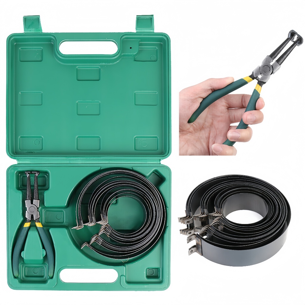 Professional Piston Ring Compressor Cylinder Installer with Plier & 14 ...