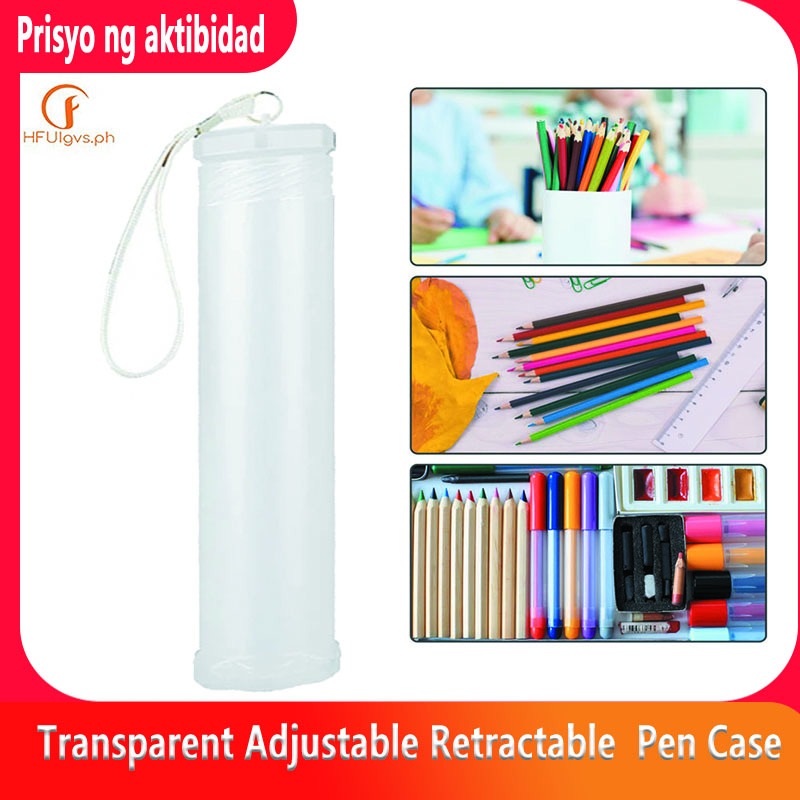 Transparent Adjustable Retractable Pen Holder Brush Pencil Pencil ...