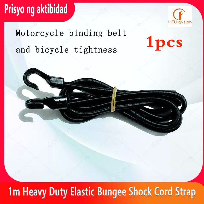 [Ship in 1 Day] 1m Heavy Duty Elastic Bungee Shock Cord Strap Stretch ...