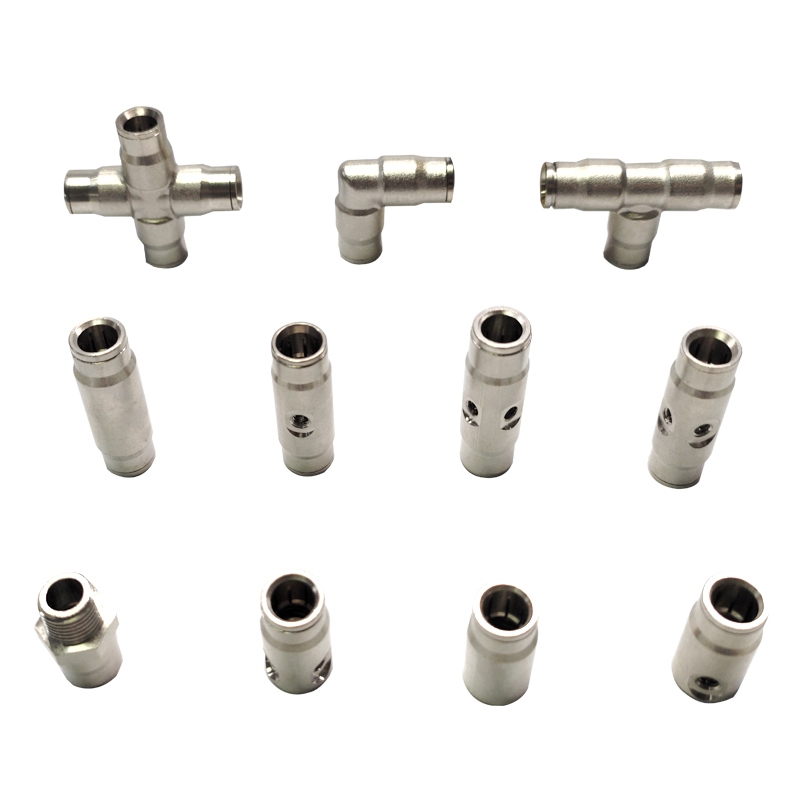 High Pressure Brass 3/8" Interface Slip Lock Quick Connector Tee Elbow ...