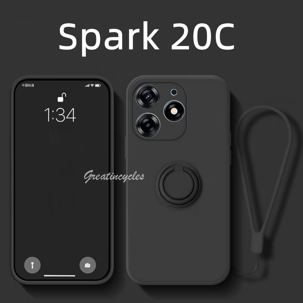 Tecno Spark 20C BG7 20 KJ5 20 Pro KJ6 Case Metal Magnetic Phone Holder ...