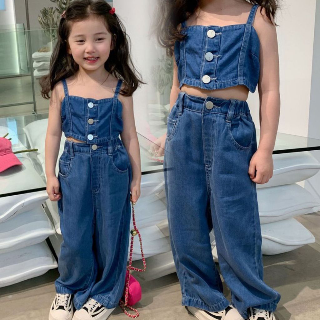 terno for kid girl 1-6Years Girl´s Two-Piece Suit Solid Color ...