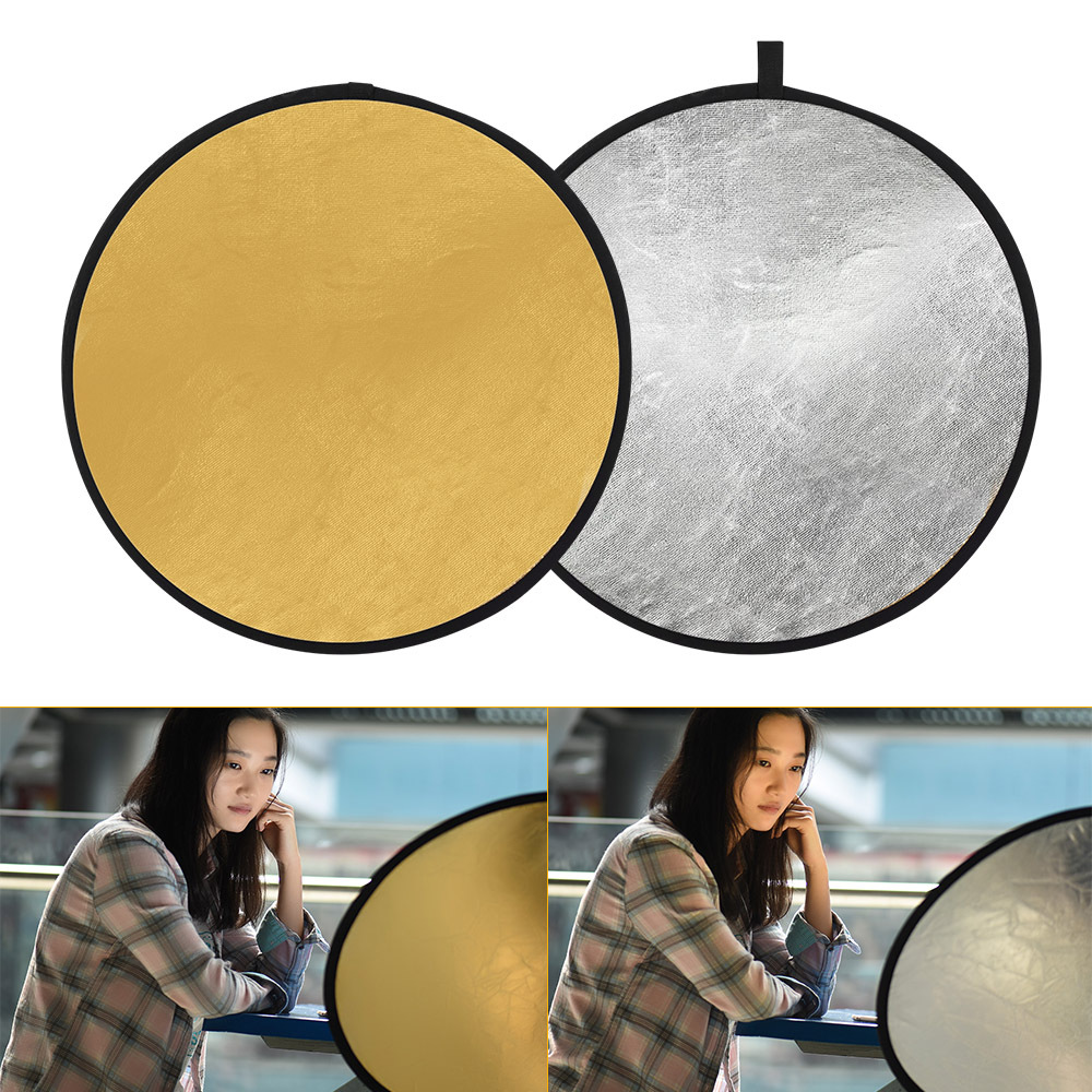 Andoer 24 Inch 60cm Portable Collapsible Disc Light Reflector ...