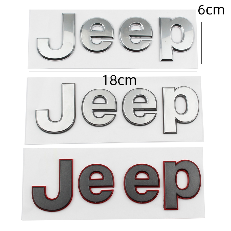 JEEP LOGO Side emblem Letter sticker for Jeep Cherokee Wrangler Sahara ...