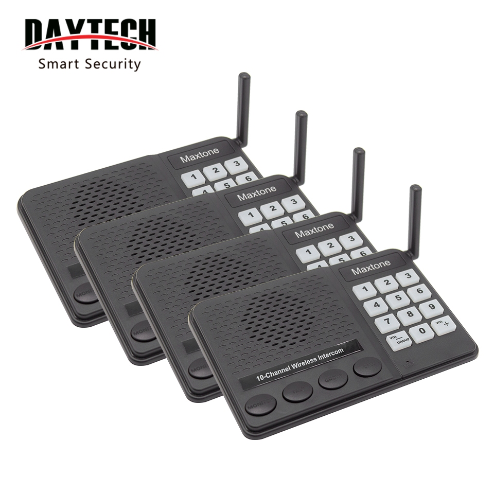 Daytech Wireless Intercom System No Phone Bill No Network 10 Channel 1K ...