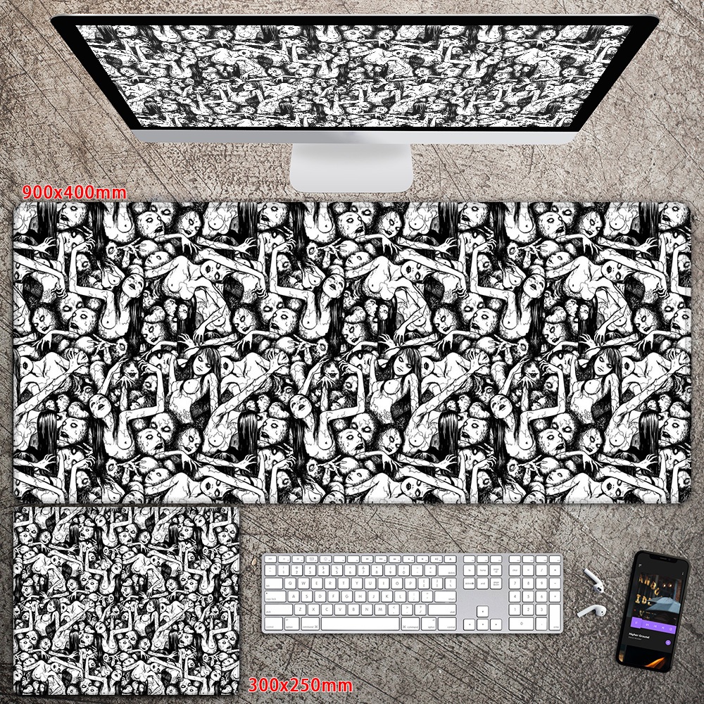 Junji ito Horror anime Mouse pad Extended Waterproof Non-Slip design ...