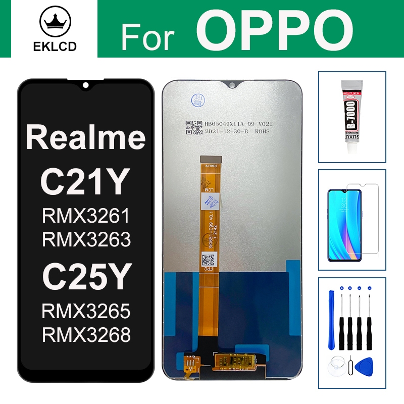 LCD For OPPO Realme C21Y C25Y RMX3261 RMX3265 Display Touch Screen Assembly Replacement | Shopee ...