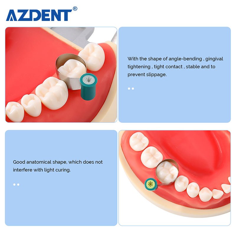 Dental Matrix Bands Steel Matrix Double-Side Contoured Anatomically ...