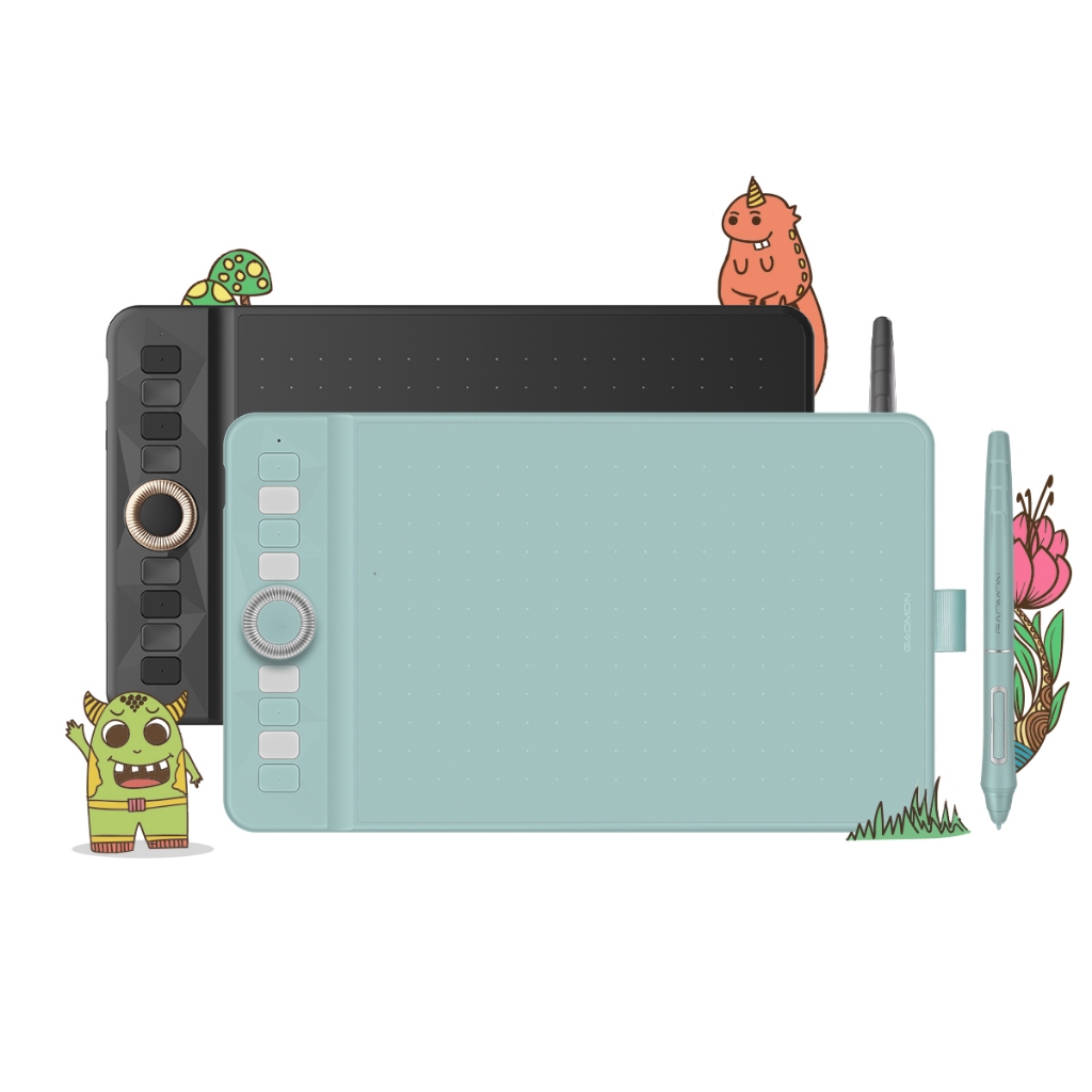 GAOMON WH851 10 x 6.25 Inches Art Digital Graphic Tablet Bluetooth 5.0 ...