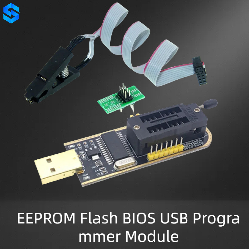 CH341A 24 25 Series EEPROM Flash BIOS USB Programmer Module + SOP8 Test ...
