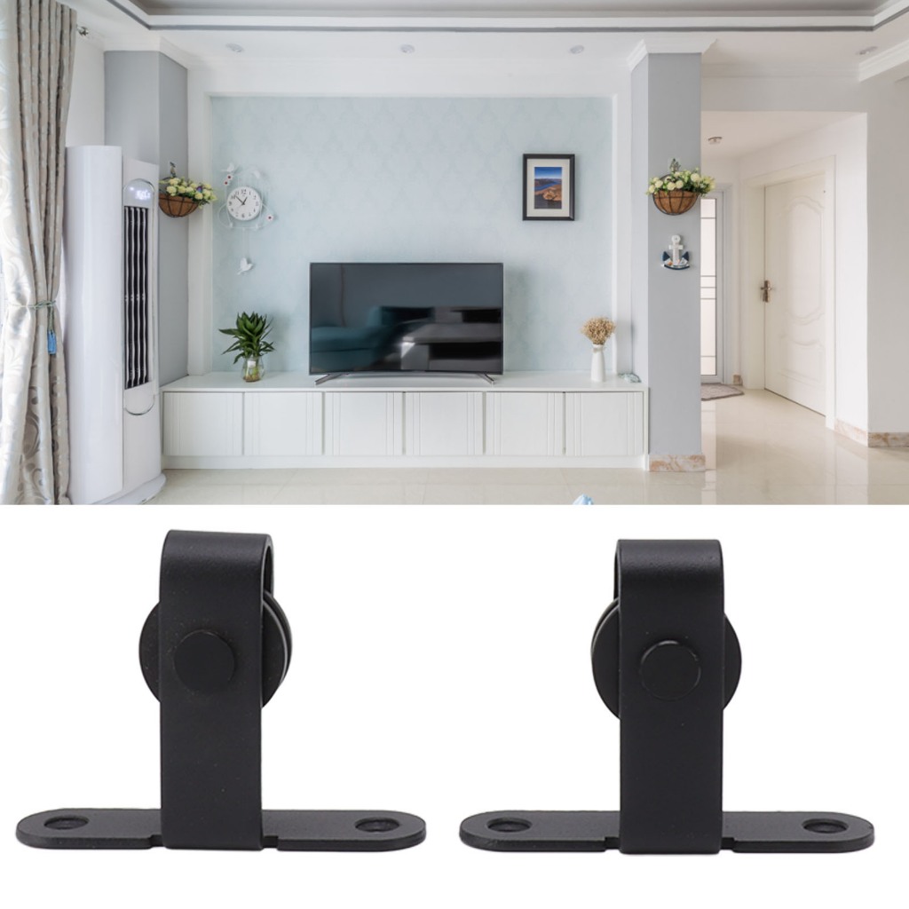 TIM-Barn Door Hardware Kit Super Silent Strong Load Bearing Mini Sliding Door Track Roller Kit ...