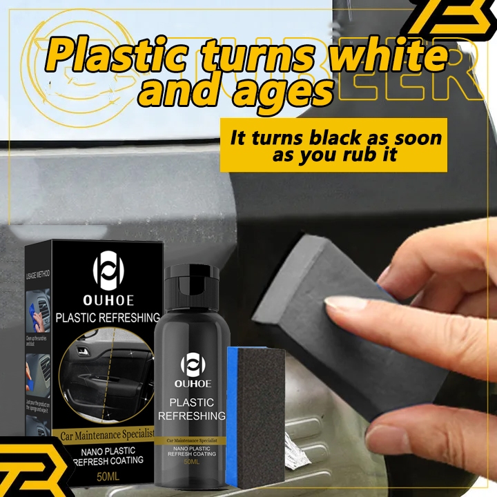 50ml Car Interior Rubber and Plastic Restorer Coating Agent Auto Polish ...