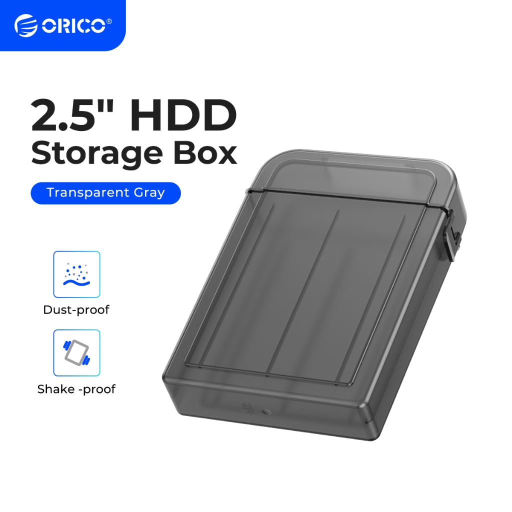 ORICO 2.5"/3.5" Dustproof Protection Box SATA IDE HDD Hard Disk Drive ...