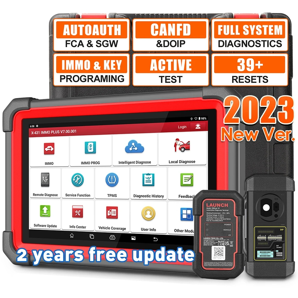Original LAUNCH X431 IMMO Plus All System Diagnosis + 39 More Reset ...
