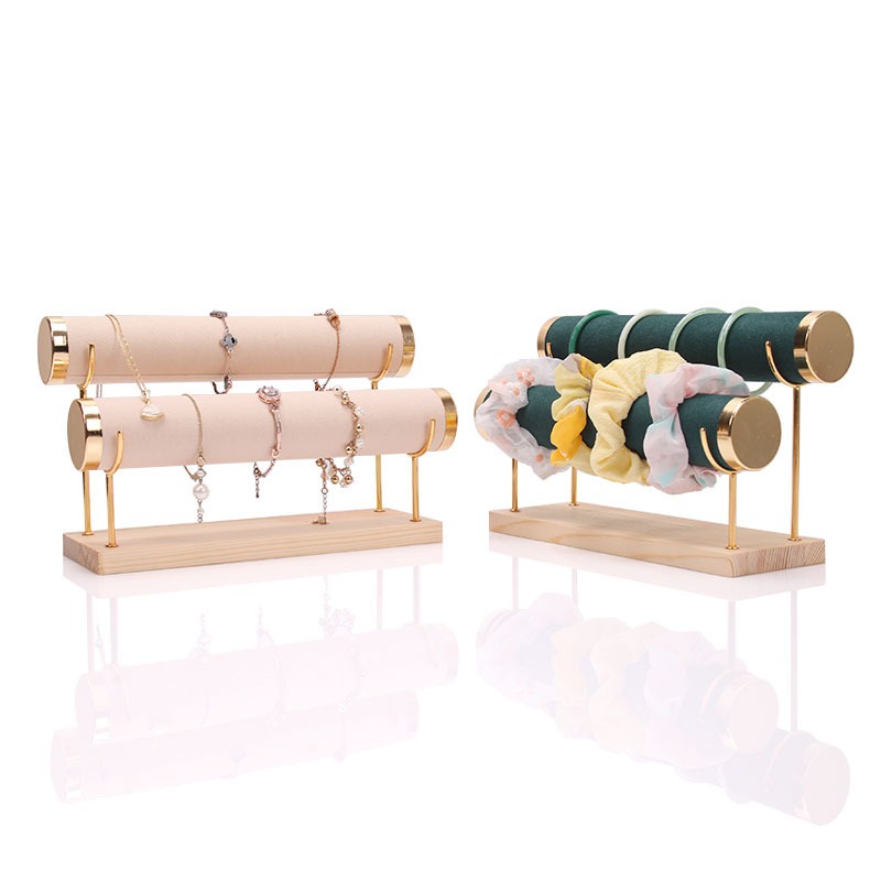 Bangle Display Holder with T-bar Two Tier Bracelet Stand Storage Towers ...