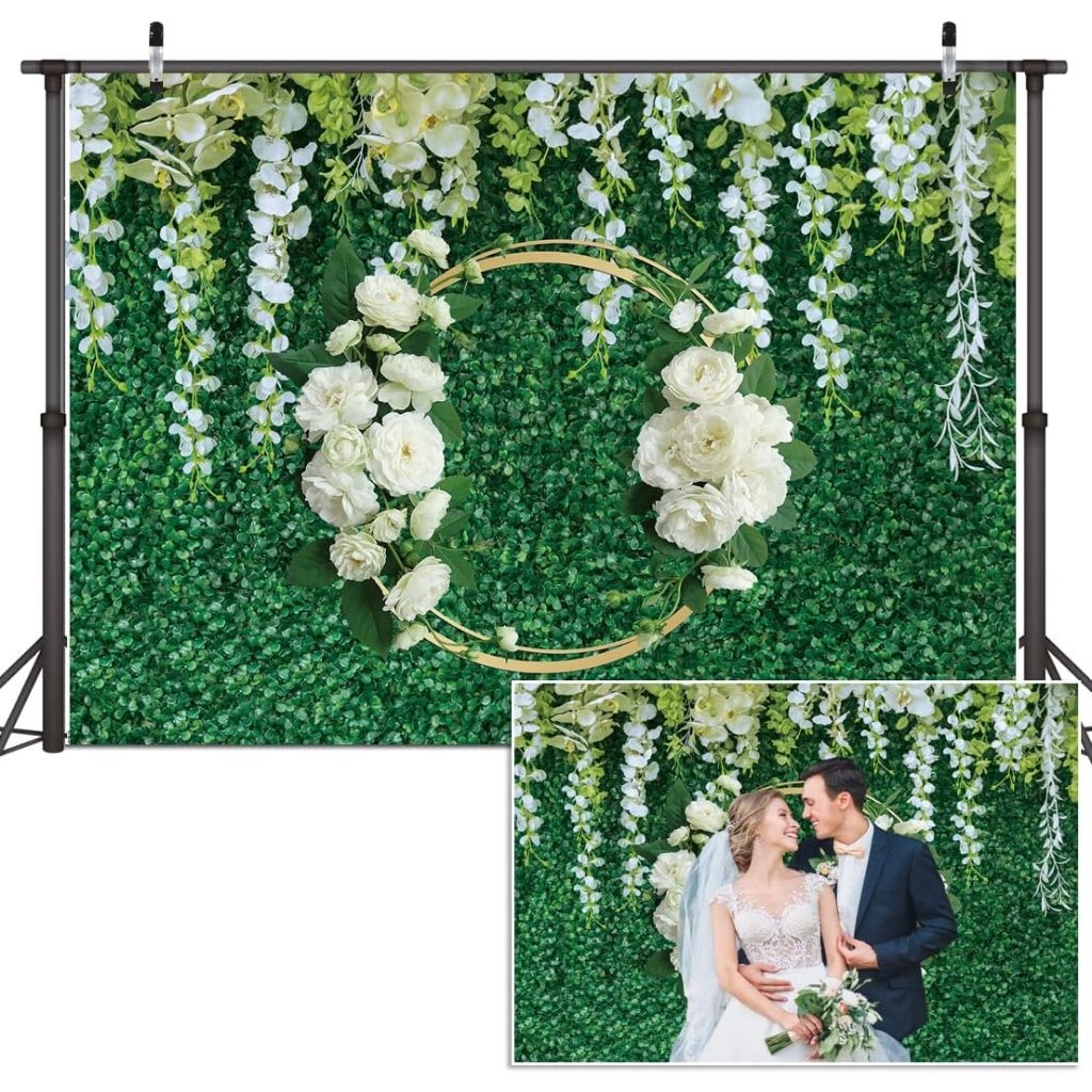 7x5ft Green Leaves Photography Backdrops Floral Green Leaves Backdrop ...