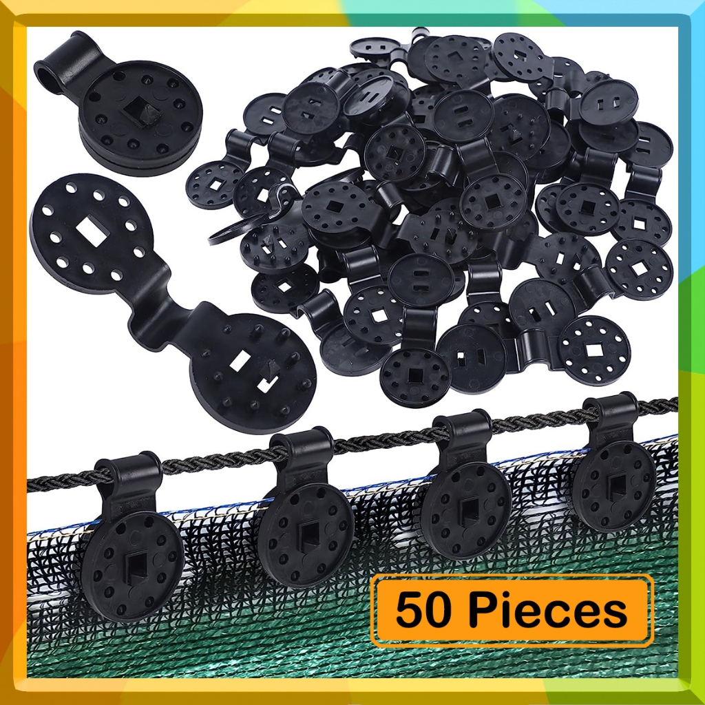 50PCS Shade Cloth Plastic Clips Plastic Sunshade Clips Shade Netting ...