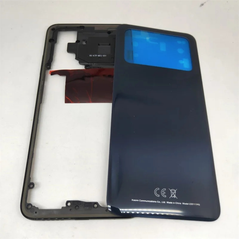 Full Housing For Xiaomi Poco M4 Pro 4G MZB0B5VIN 2201117PI Middle Frame ...