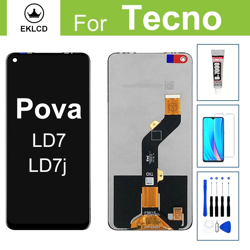 LCD Display For Tecno Pova LD7 LD7j Touch Screen Digitizer Assembly ...