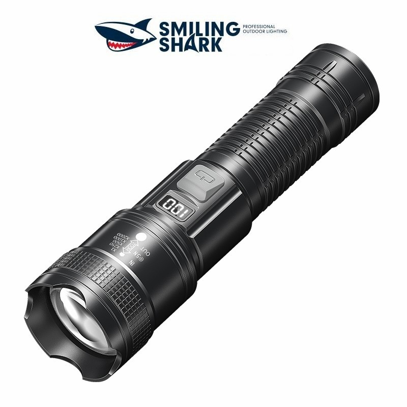 Smiling Shark SD1030 Super Bright Flashlight M60 6000LM Led Torch Light ...
