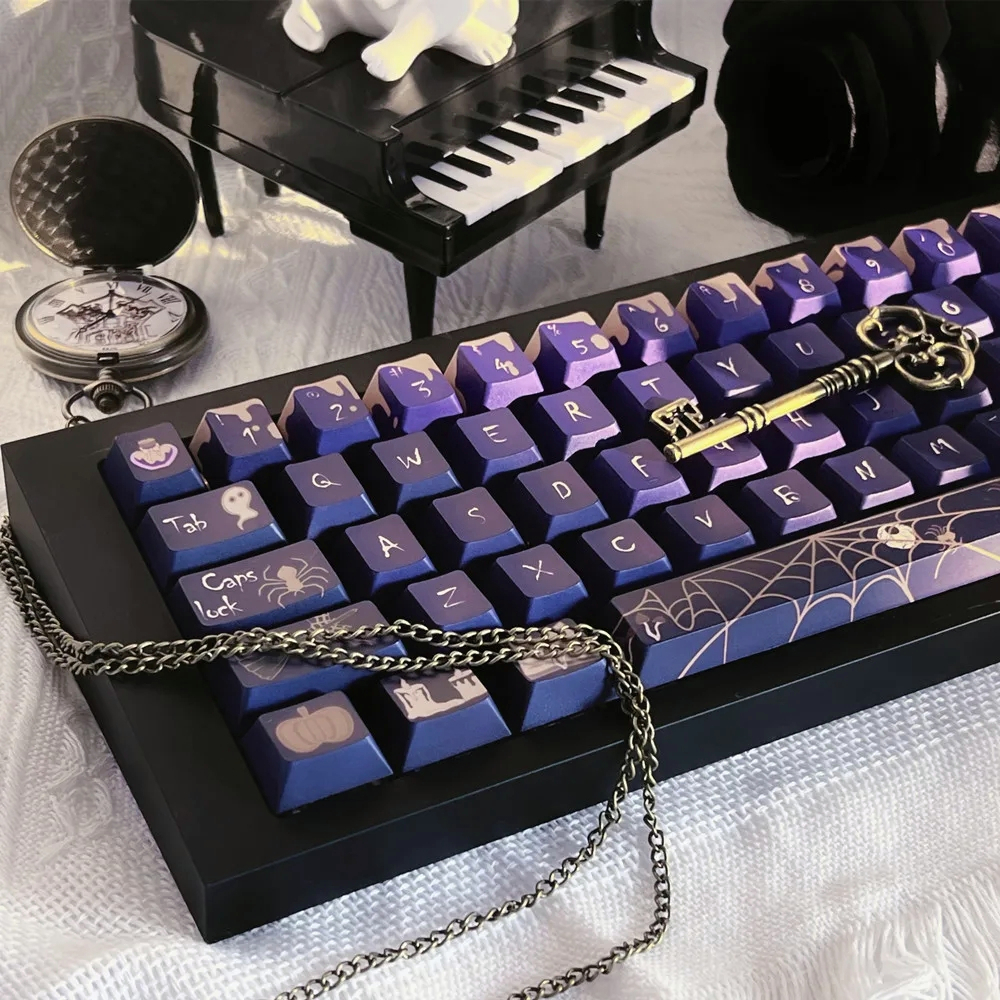 140 Keys Witch Feast Keycap Hallowmas Theme Cherry Profile PBT DYE ...