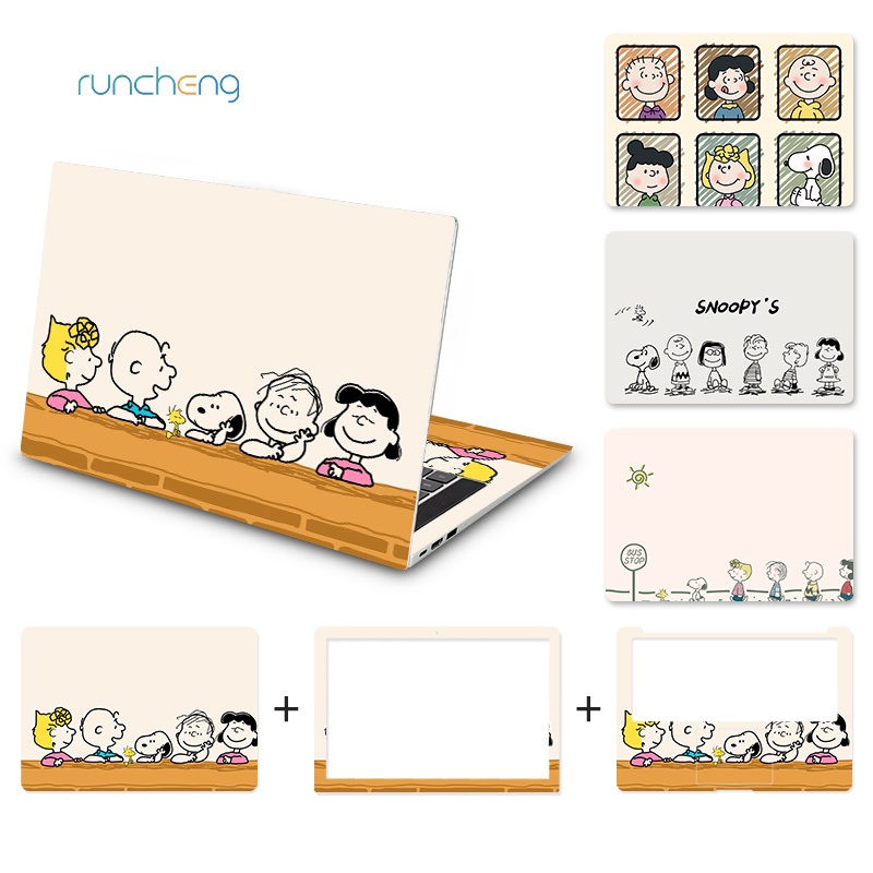 【3pcs】Cute Hand-Painted PEANUTS Snoopy Design Universal Laptop Computer ...