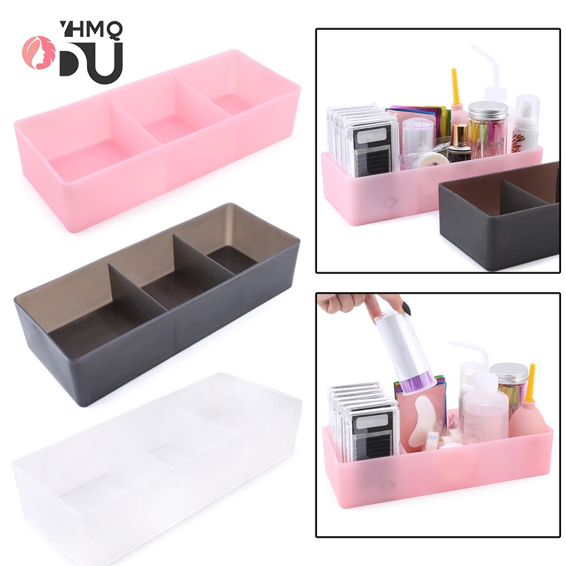 3 Compartment Large Eyelash Organizer False Eyelash Items Storage Tools ...