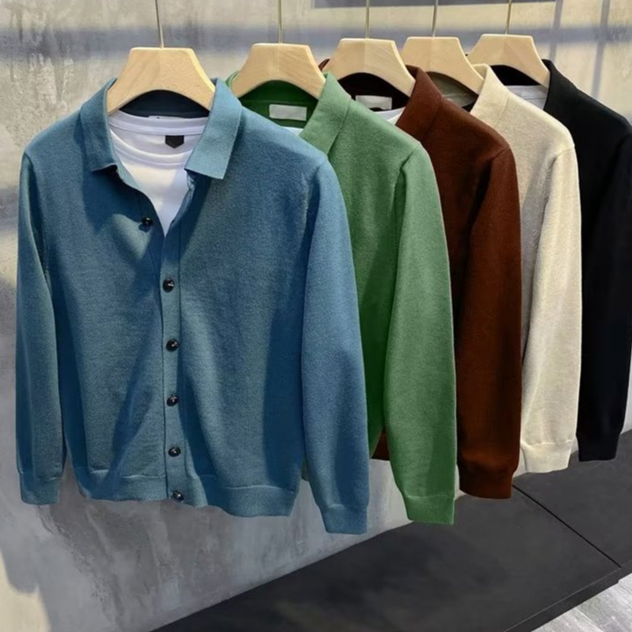 Cardigan Men Plus Size Fashion Casual Korean Version Sweater Slim Fit ...