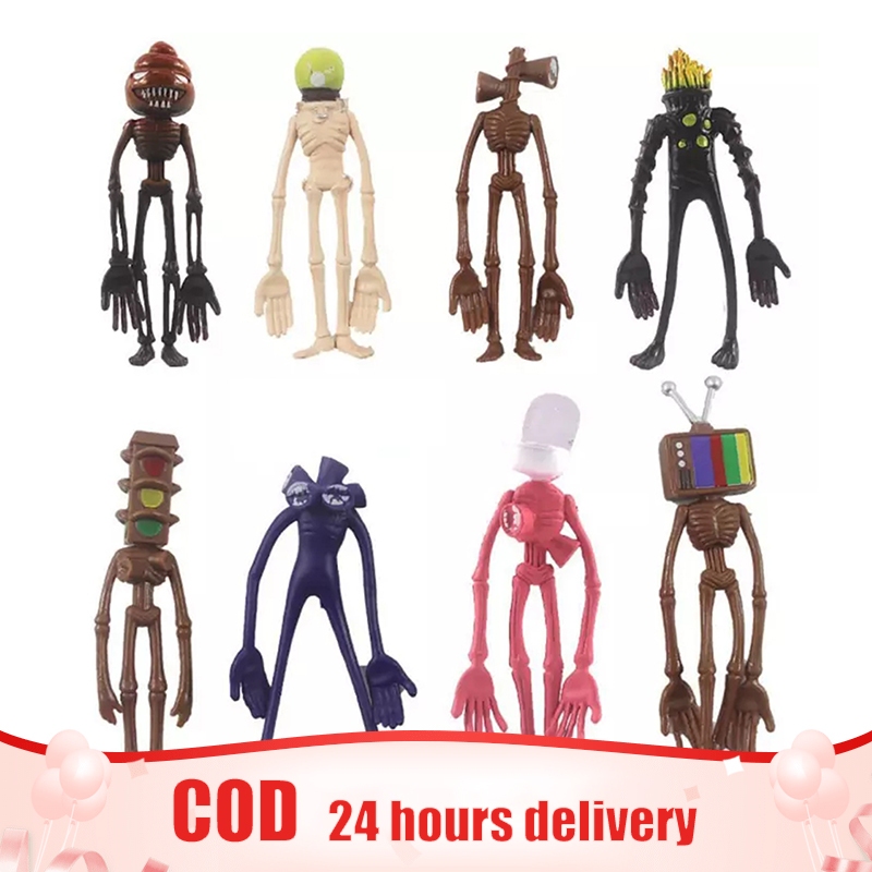 8Pcs/Set Siren Head Toy Action Figure Horror Model Doll Sculpture Shy ...