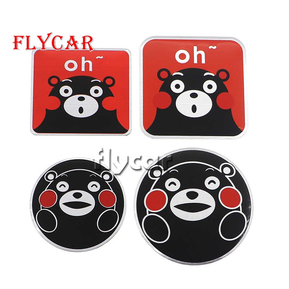 Kumamon 3D Metal Car Sticker Cartoon Emblem Badge for Car Trunk ...