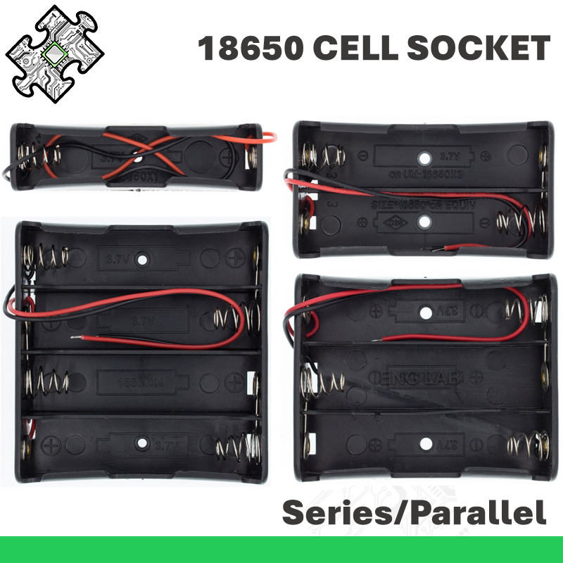ENGLAB★18650 Battery Holder Socket with Wire Multiply Size Options ...